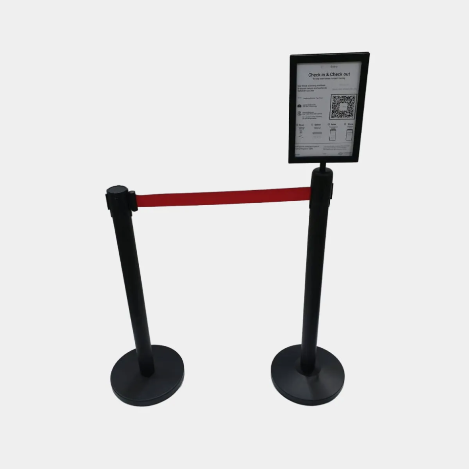 Queue Pole Sign (A4) - Four Legs Affair - Event Furniture Rental