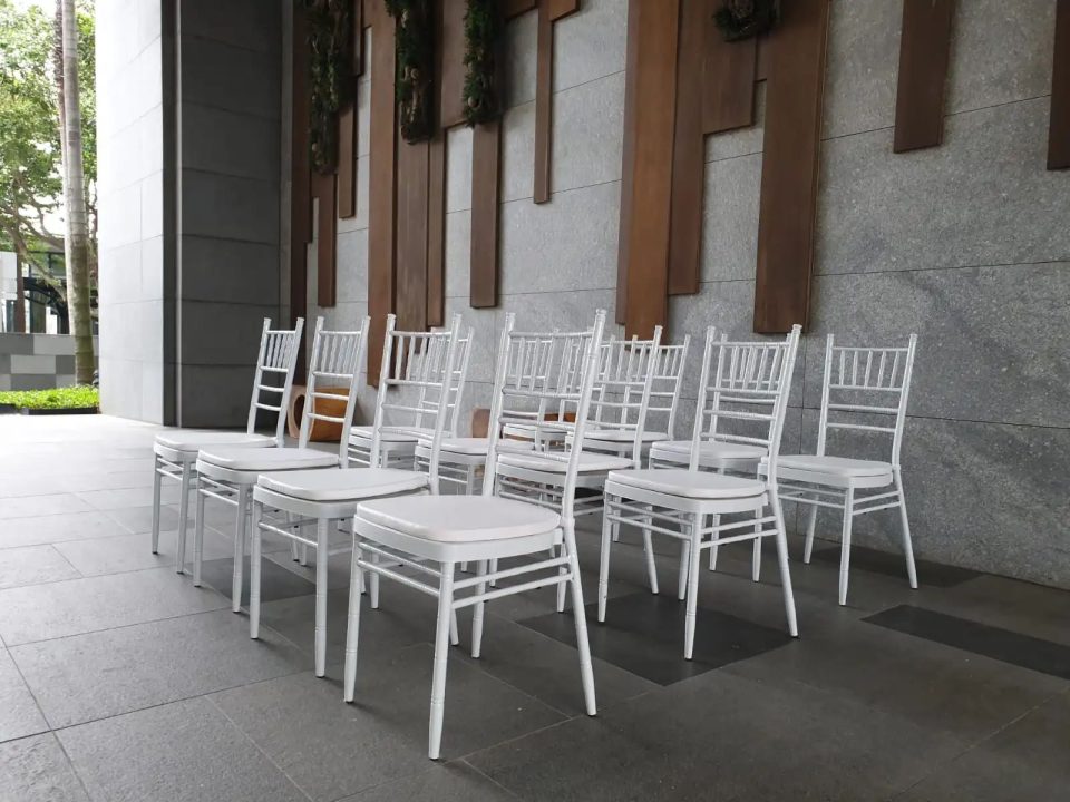 Tiffany Chairs Rental (Pure White) | Four Legs Affair