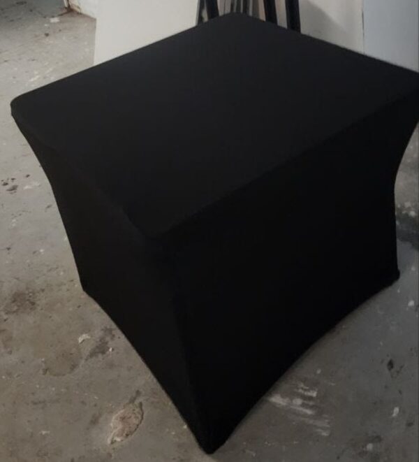 3ft Square Table with Spandex (Black) - Four Legs Affair - Event ...