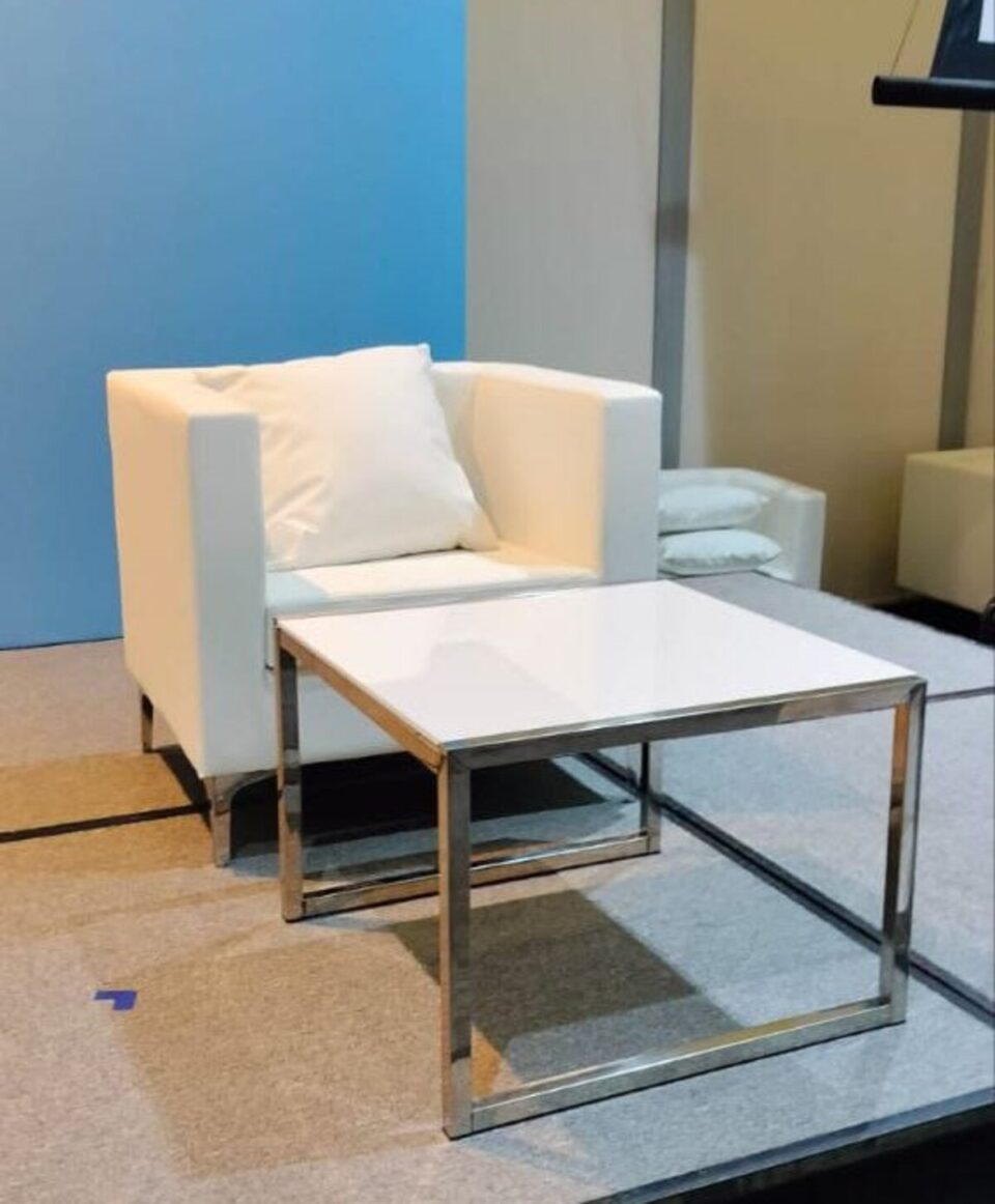 Martin Sofa (White) - Four Legs Affair - Event Furniture Rental