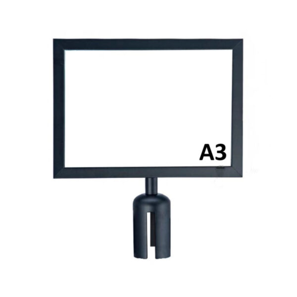 Queue Pole Sign (A3) - Four Legs Affair - Event Furniture Rental