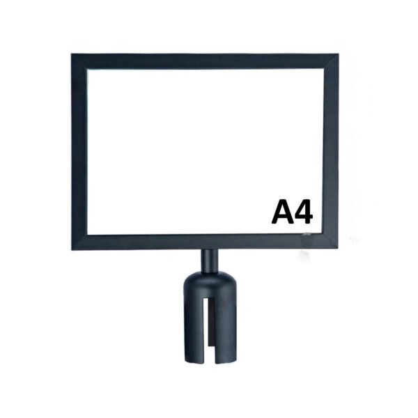 Queue Pole Sign (A4) - Four Legs Affair - Event Furniture Rental